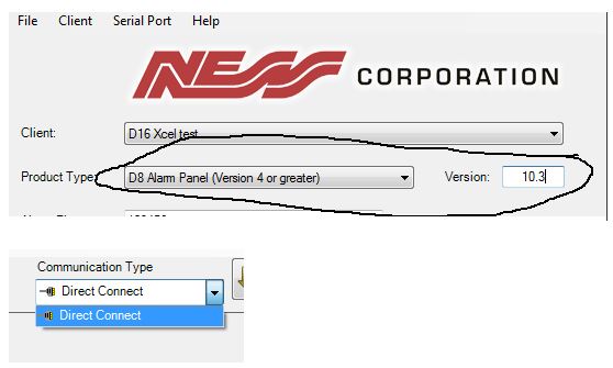 NessComms connection method – NESS CORPORATION SUPPORT