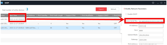 How to Reset Passwords on SADP Tool – NESS CORPORATION SUPPORT