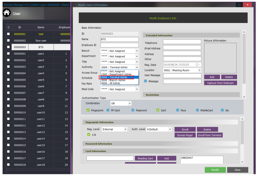 How to assign the Terminal Admin to the terminal from UNIS – NESS ...