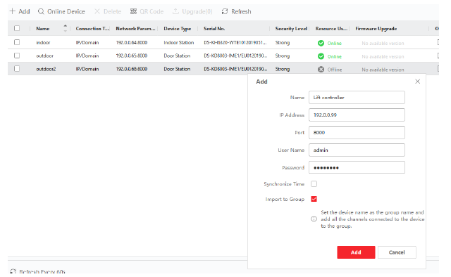 How to setup Hikvision Elevator Control to work with Hikvision Intercom ...
